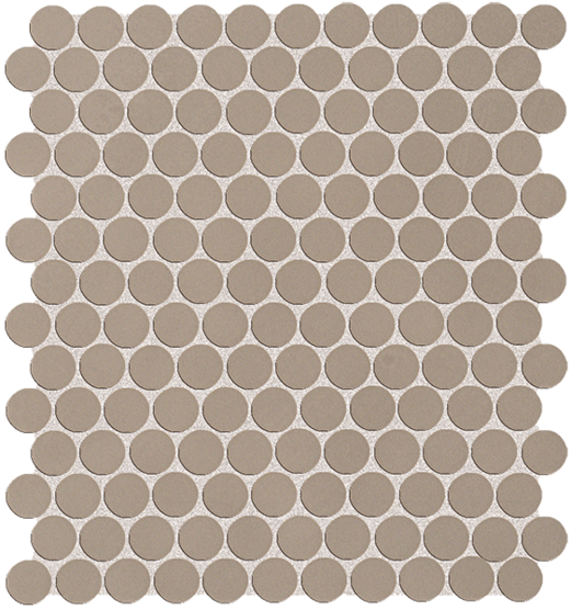 Итальянская плитка Color Now Fango Round Mosaico 29.5x32.5 из коллекции ...