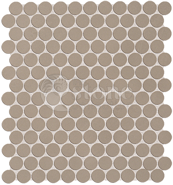 Итальянская плитка Color Now Fango Round Mosaico 29.5x32.5 из коллекции ...