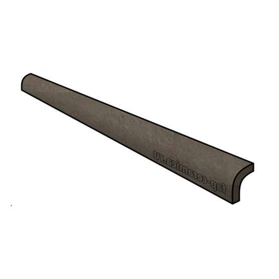 Итальянская плитка Creta Fango Spigolo 1x30.5 RT из коллекции Creta арт ...